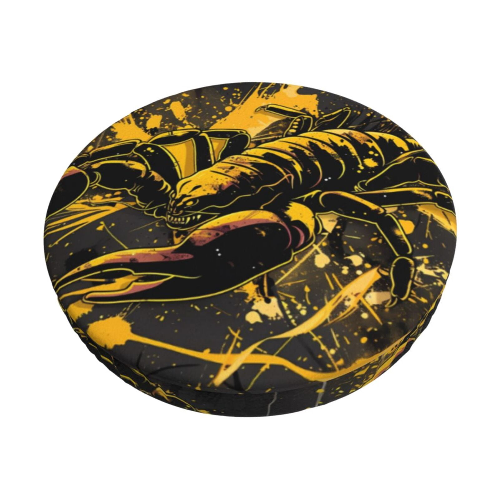 Gukieu Urban Graffiti Scorpion Illustration Print Round Chair Cover ...