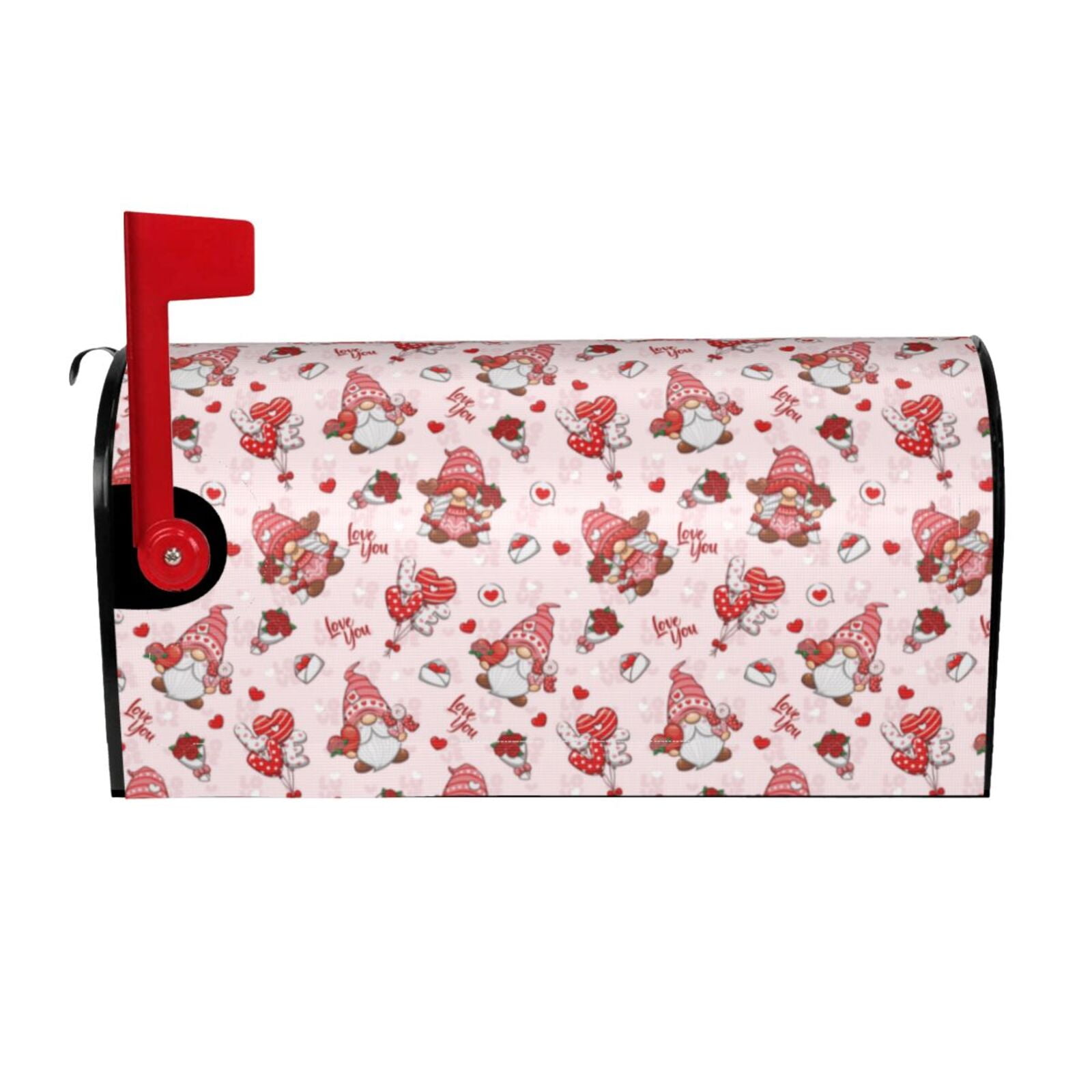 Gukieu Valentine's Day gnome Print Magnetic Mailbox Cover, Sun-proof ...