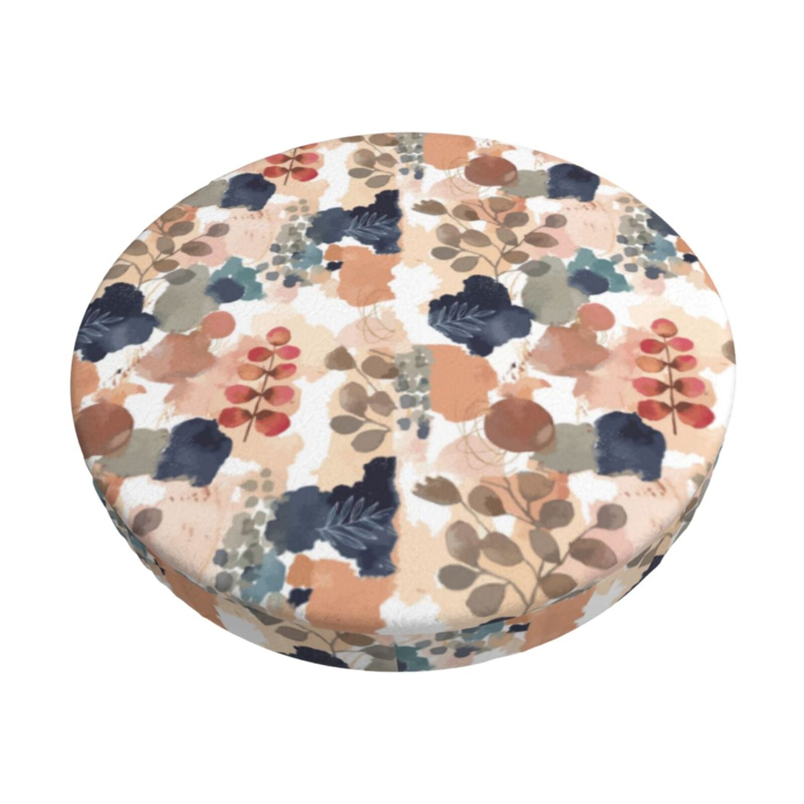 Gukieu Watercolor Plants Print Round Chair Cover, Dust-proof and Non ...