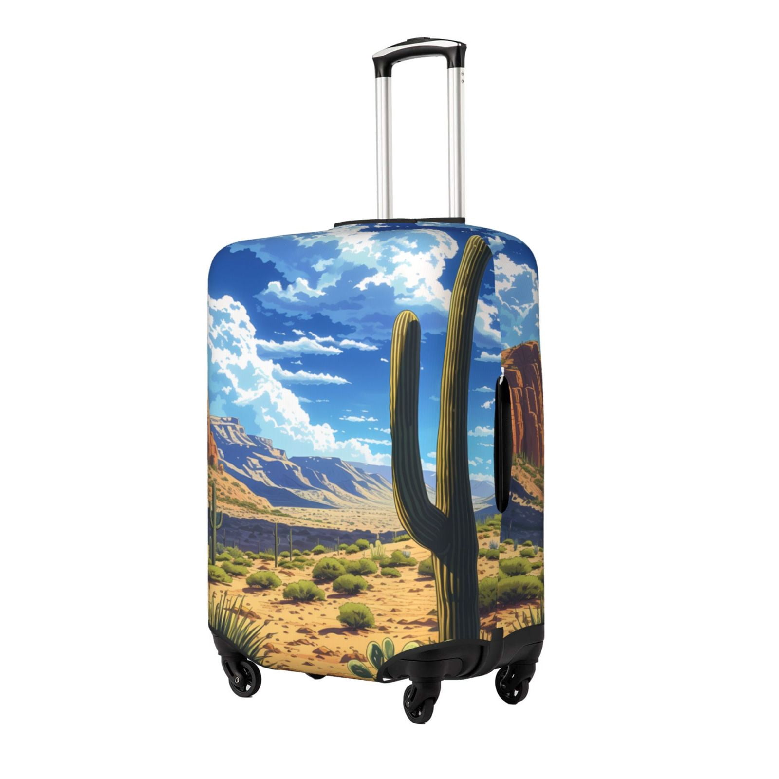 Gukieu Western Desert Cactus Print Suitcase Protective Cover, Elastic ...