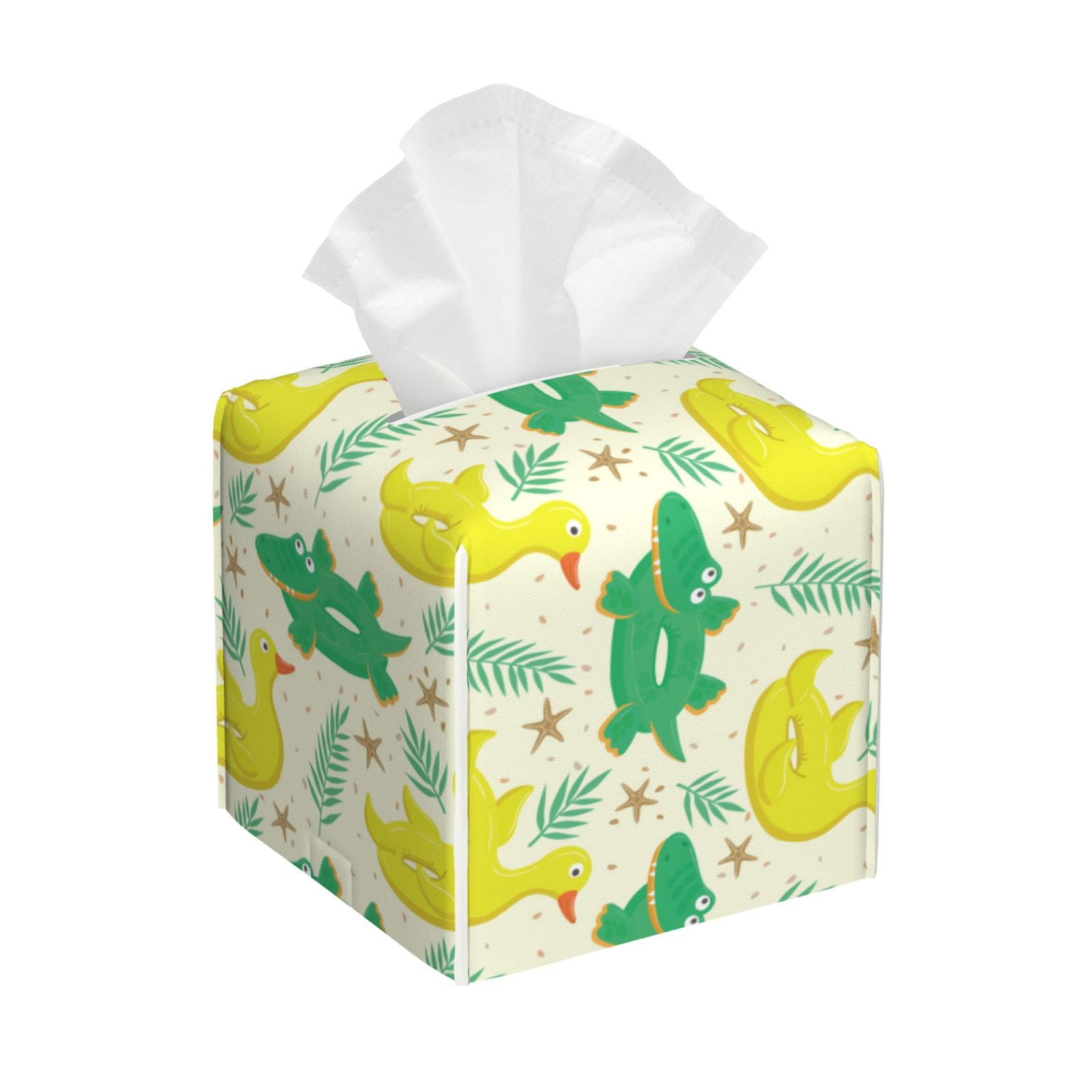 Gukieu crocodile and duck Print Leather Tissue Box, PVC Waterproof ...