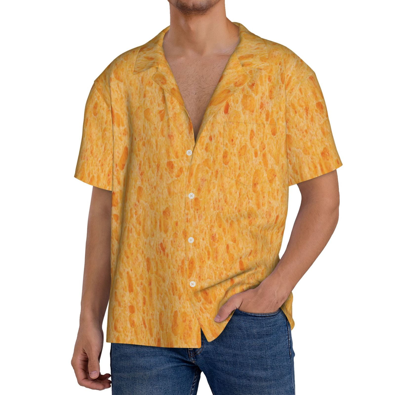 Gukieu nachos cracker Print Men's Short-sleeved Shirts, Button-down ...
