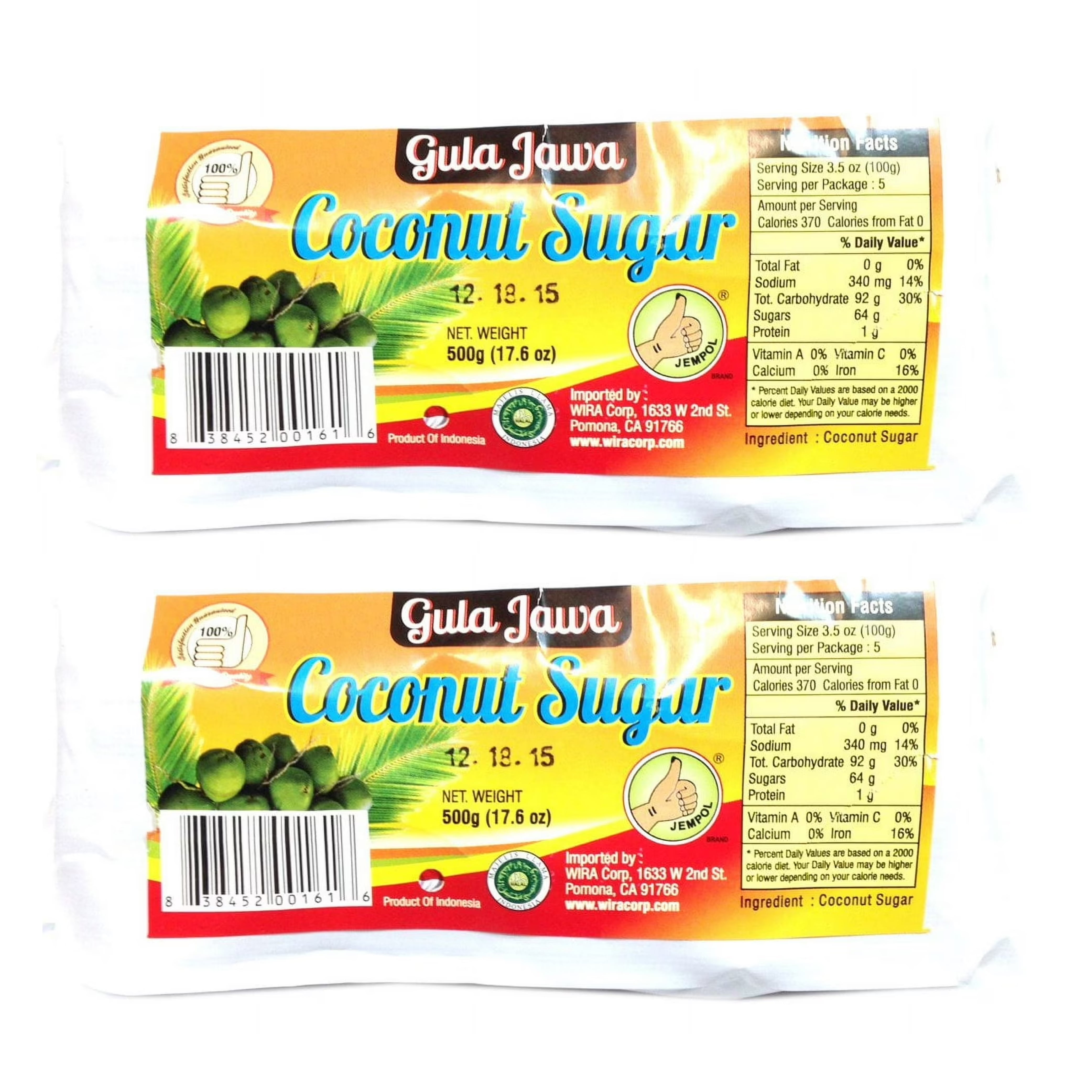Gula Jawa (Coconut Sugar) - 16oz (Pack of 2) - Walmart.com
