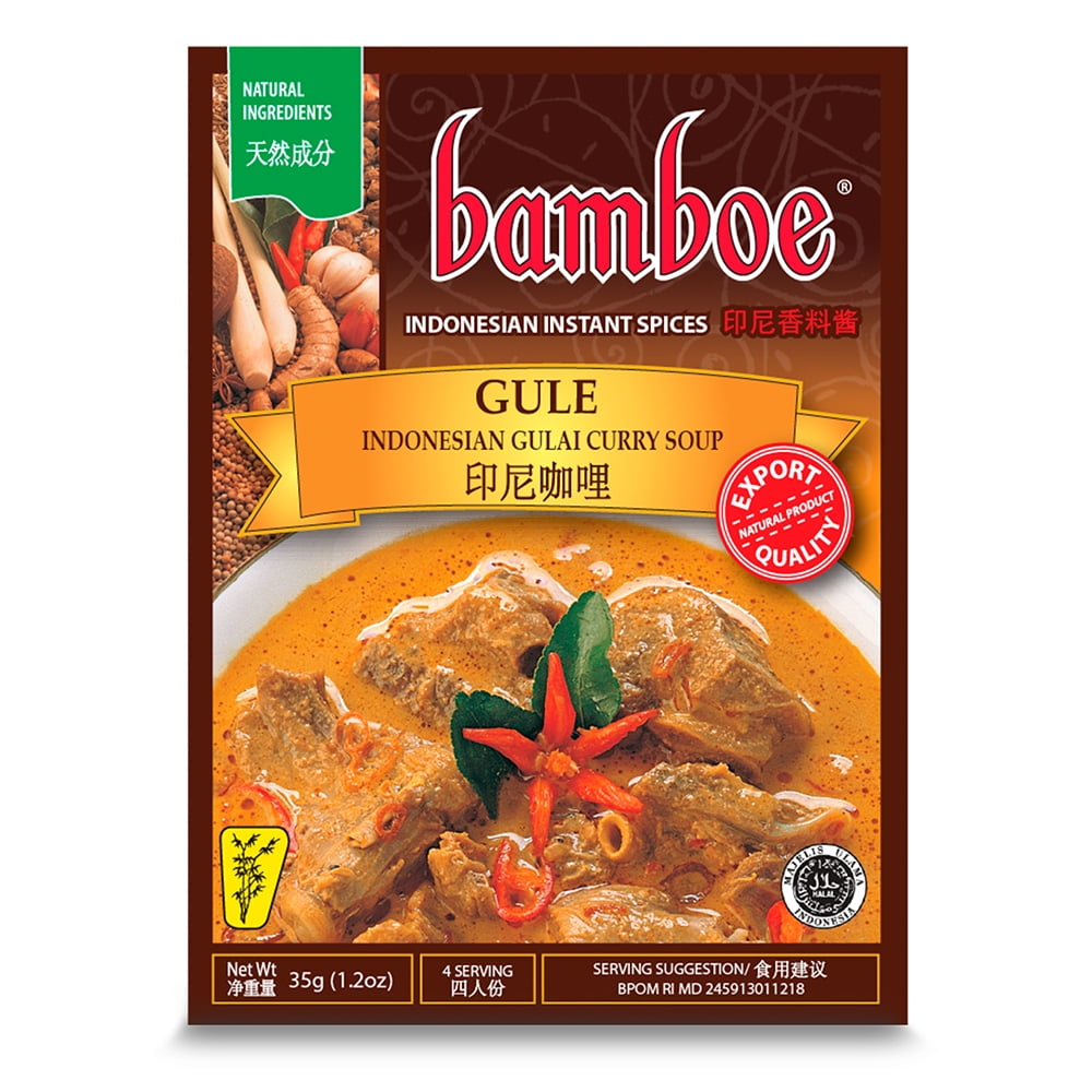 Gule - Indonesian Gulai Curry Soup - Instant Seasoning - 6 x 35 g / 1.2 ...