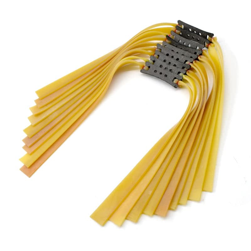 Gulel 4 Pieces 1.5mm Powerful Fast Rebound 24cm Slingshot Replacement ...
