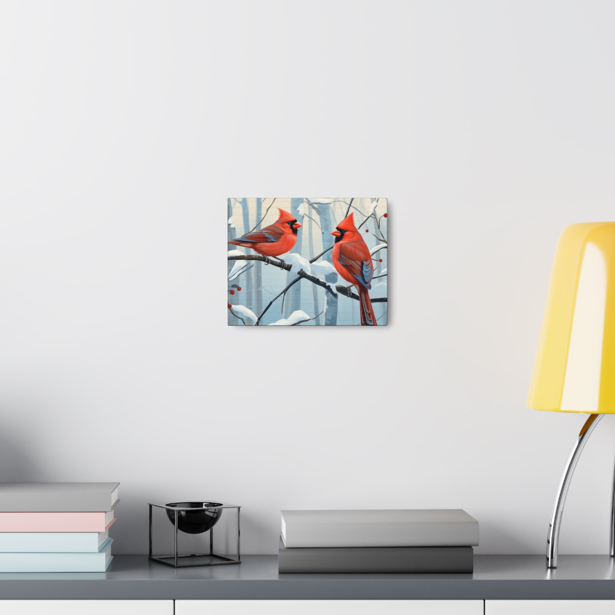Gulf Coast Online Red Cardinal Wall Art, Bird Wall Decor Canvas ...