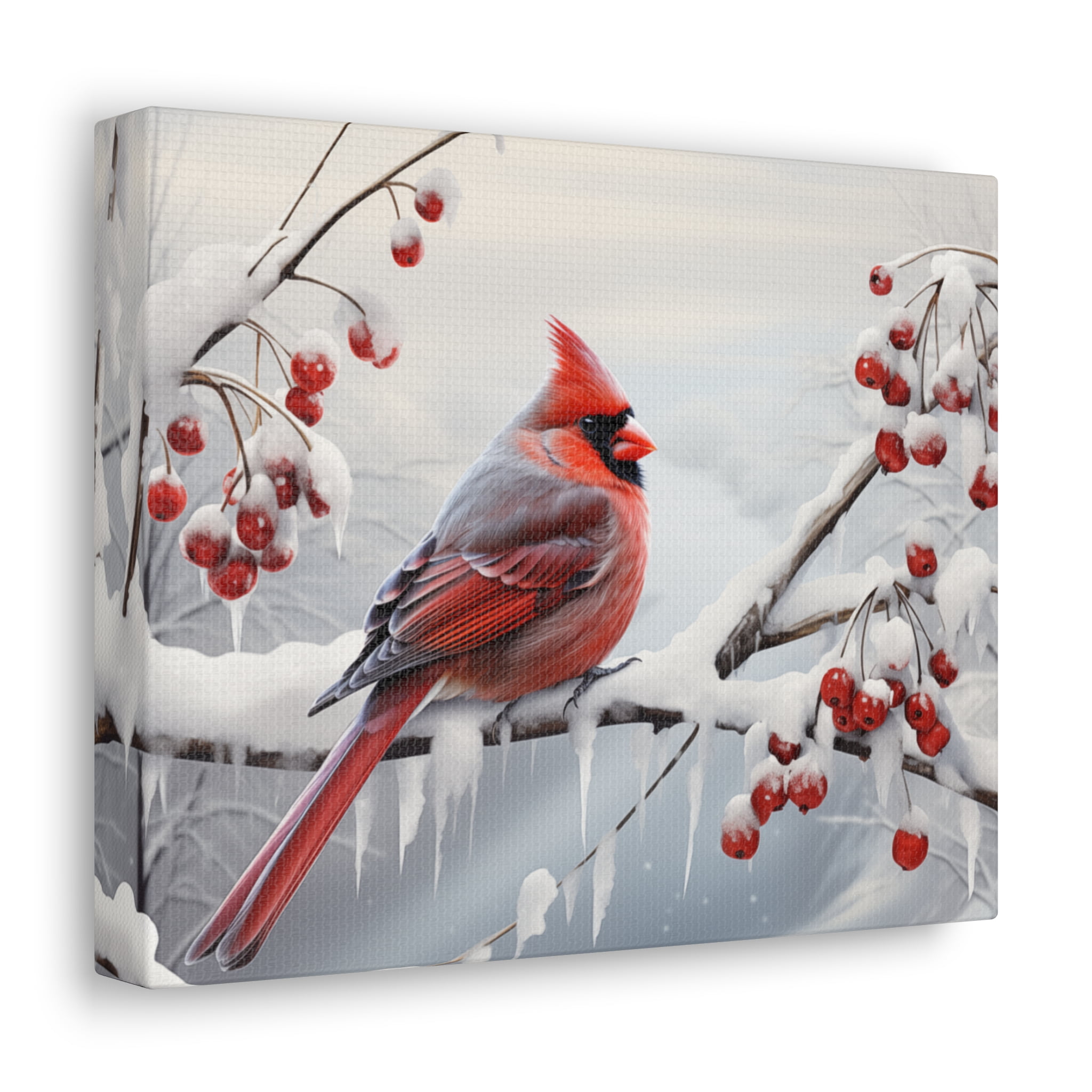 Gulf Coast Online Red Cardinal Wall Art, Bird Wall Decor Canvas ...