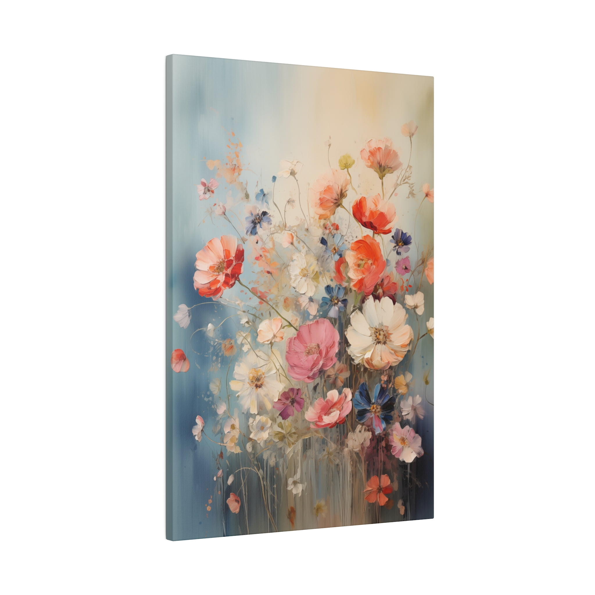Gulf Coast Online Vintage Floral Wall Art Matte Canvas, Flower Wall ...