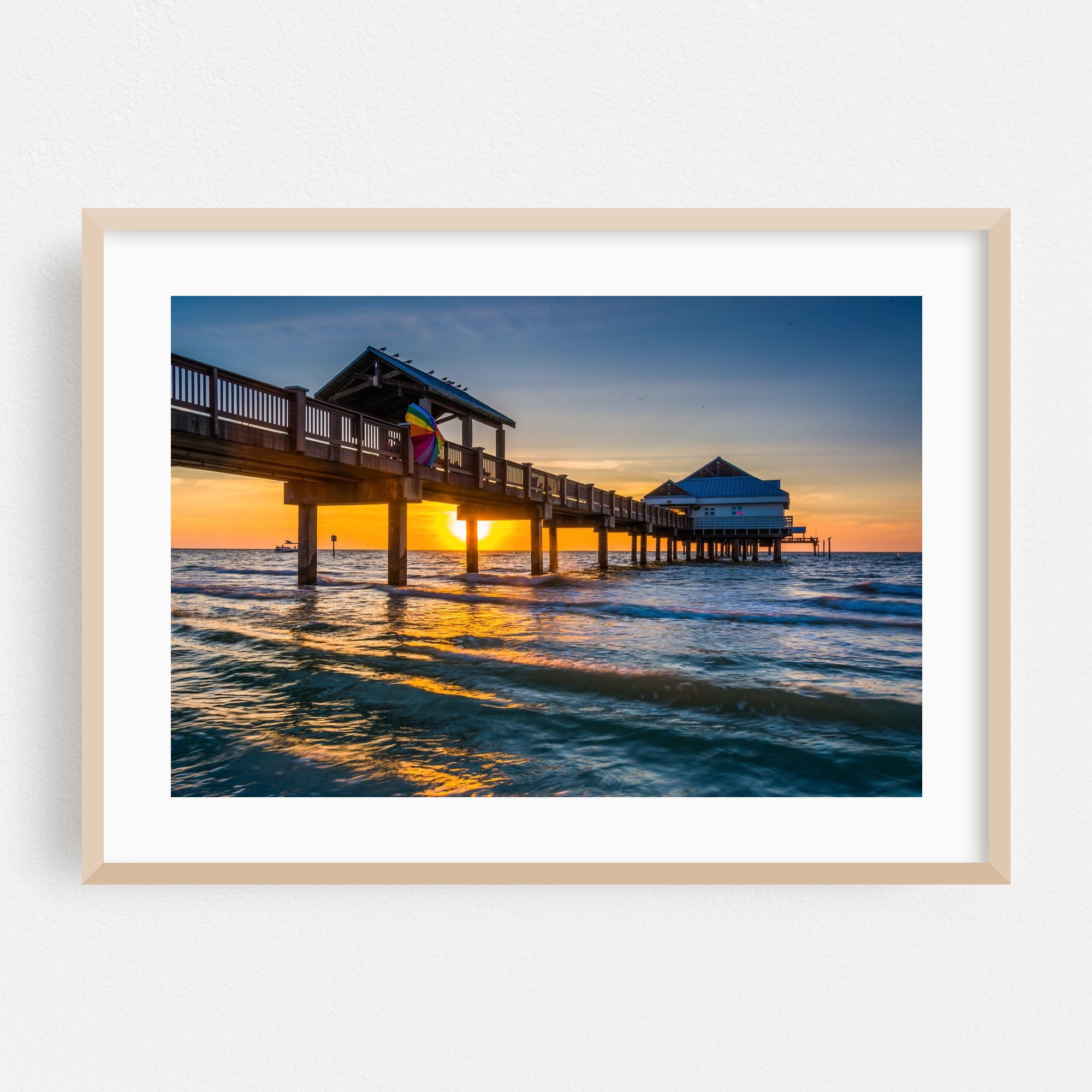 Gulf Fishing Pier - Clearwater Beach Florida Photography Sunset Ocean ...