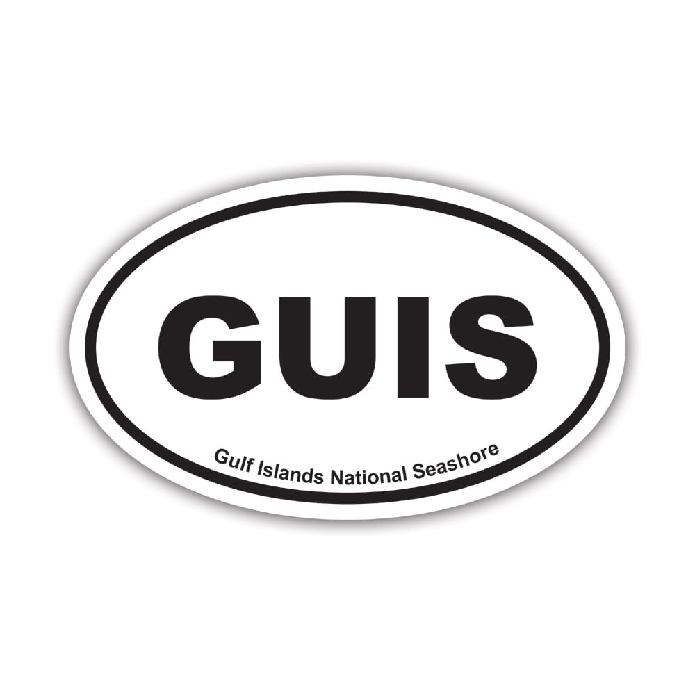 Gulf Islands National Seashore GUIS Oval Sticker Decal - Self Adhesive ...