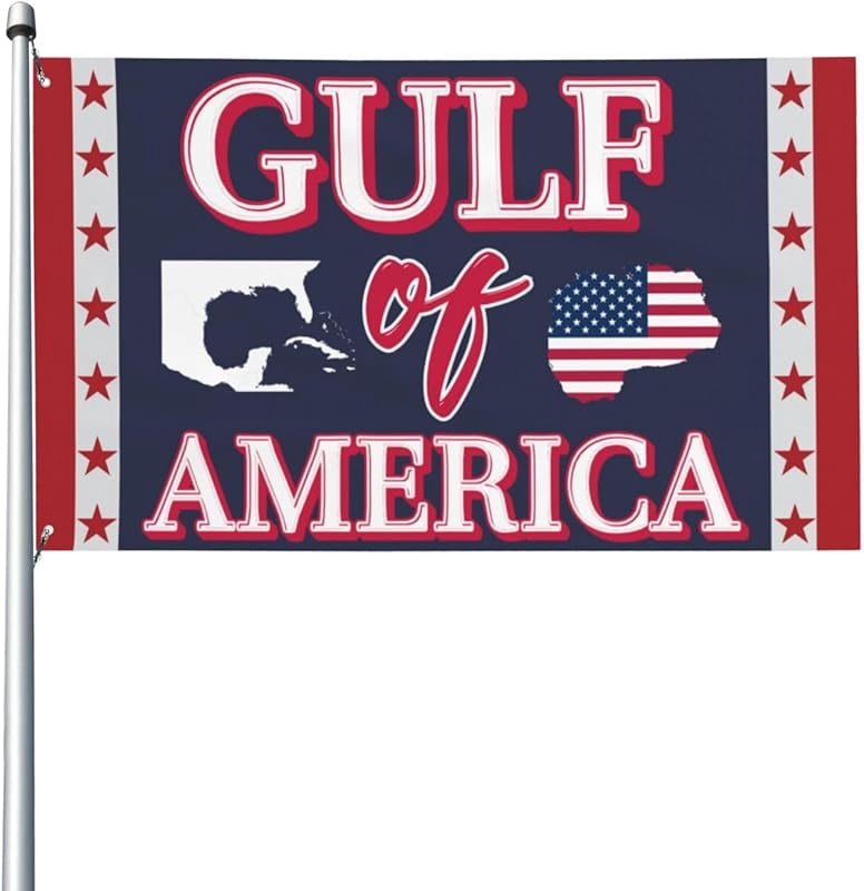 Gulf Of America Flag 2x3 Funny Gulf Of Mexico Usa Flag Map Flag Banner ...