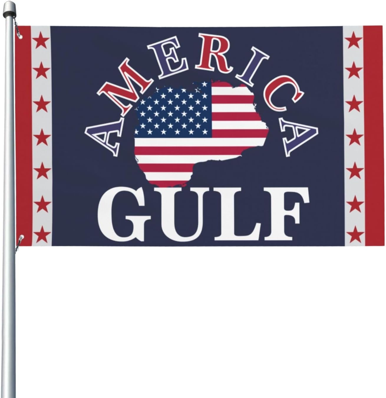Gulf Of America Flag 4x6 Funny Gulf Of Mexico Usa Flags Banner 4th Of ...