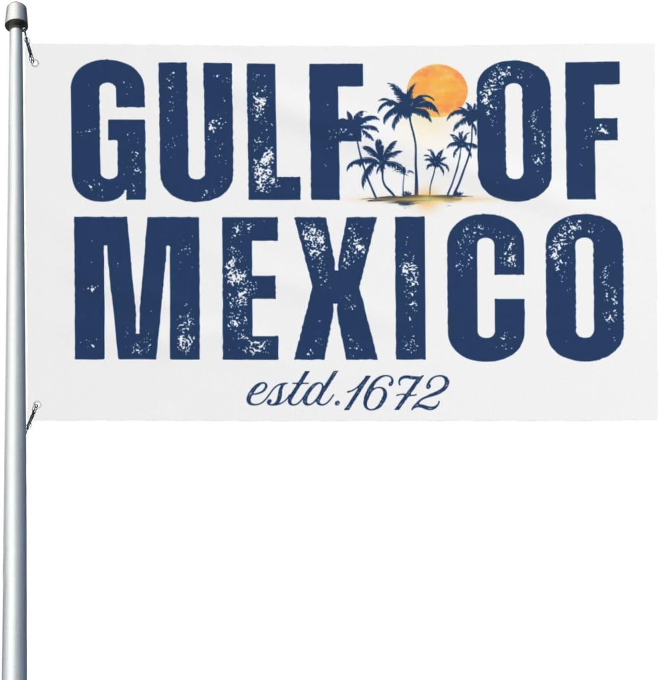 Gulf Of Gulf Of Mexico 1672 3x5 Flag Yard Sign Garden Banners - Walmart.com