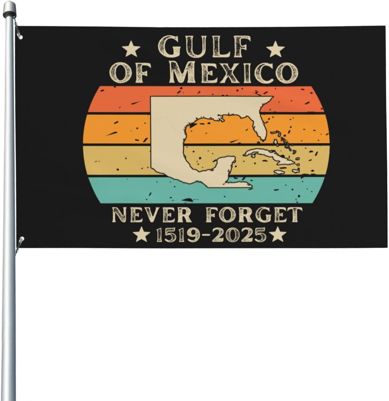 Gulf Of Me-xico Forever Anti-3x5 Flag Yard Sign Garden Banners ...
