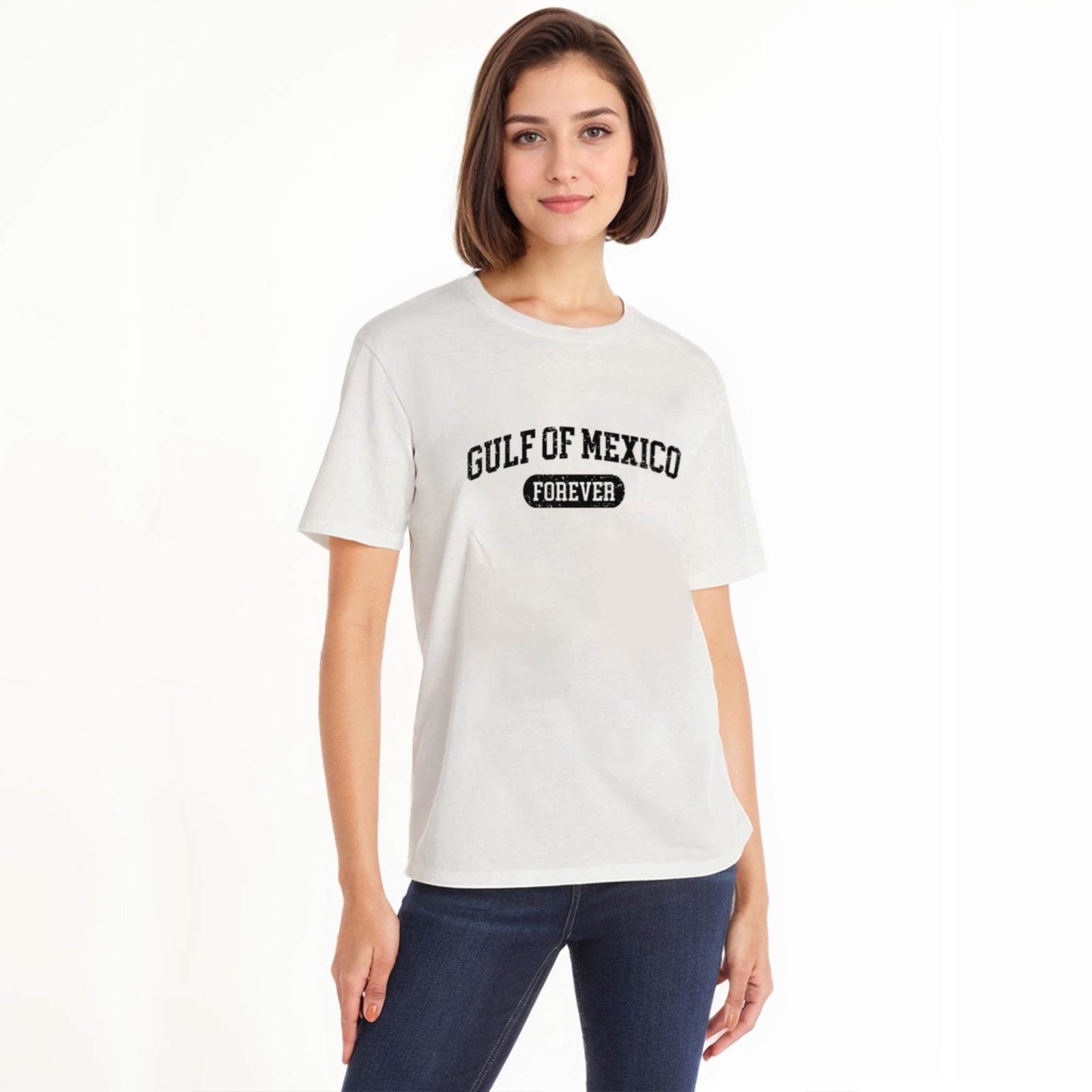 Gulf Of Mexico Forever Mexican Pride Graphic Tee for Woman With Short ...