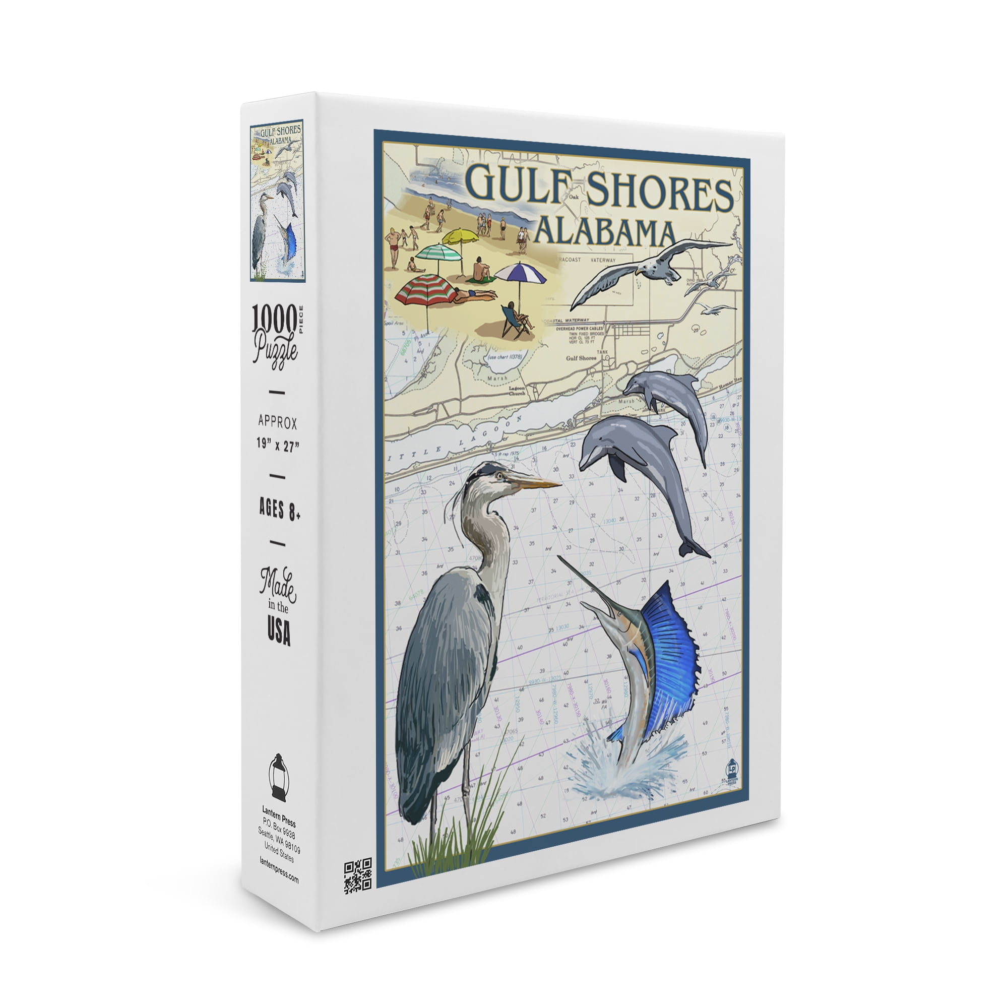 Gulf Shores, Alabama, Nautical Chart (1000 Piece Puzzle, Size 19x27 ...