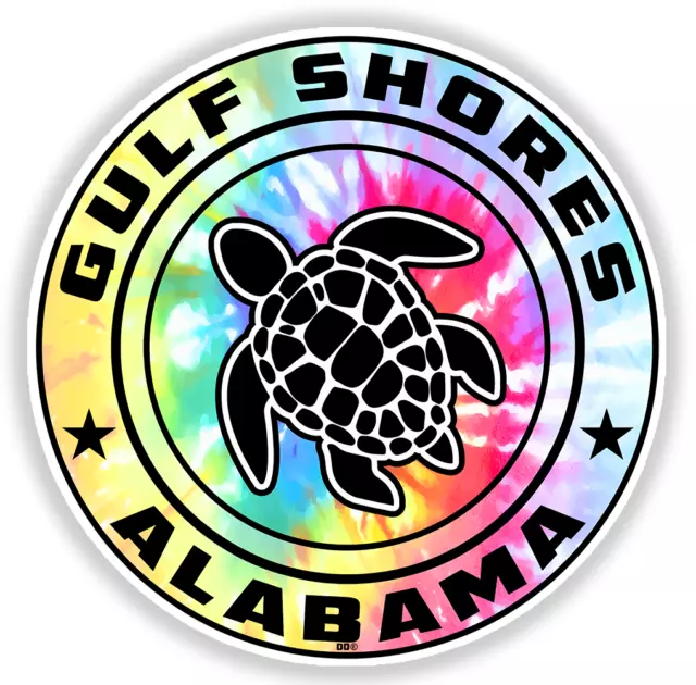 Gulf Shores Alabama Sticker Decal Sticker Indoor Outdoor Al Sea Turtle ...