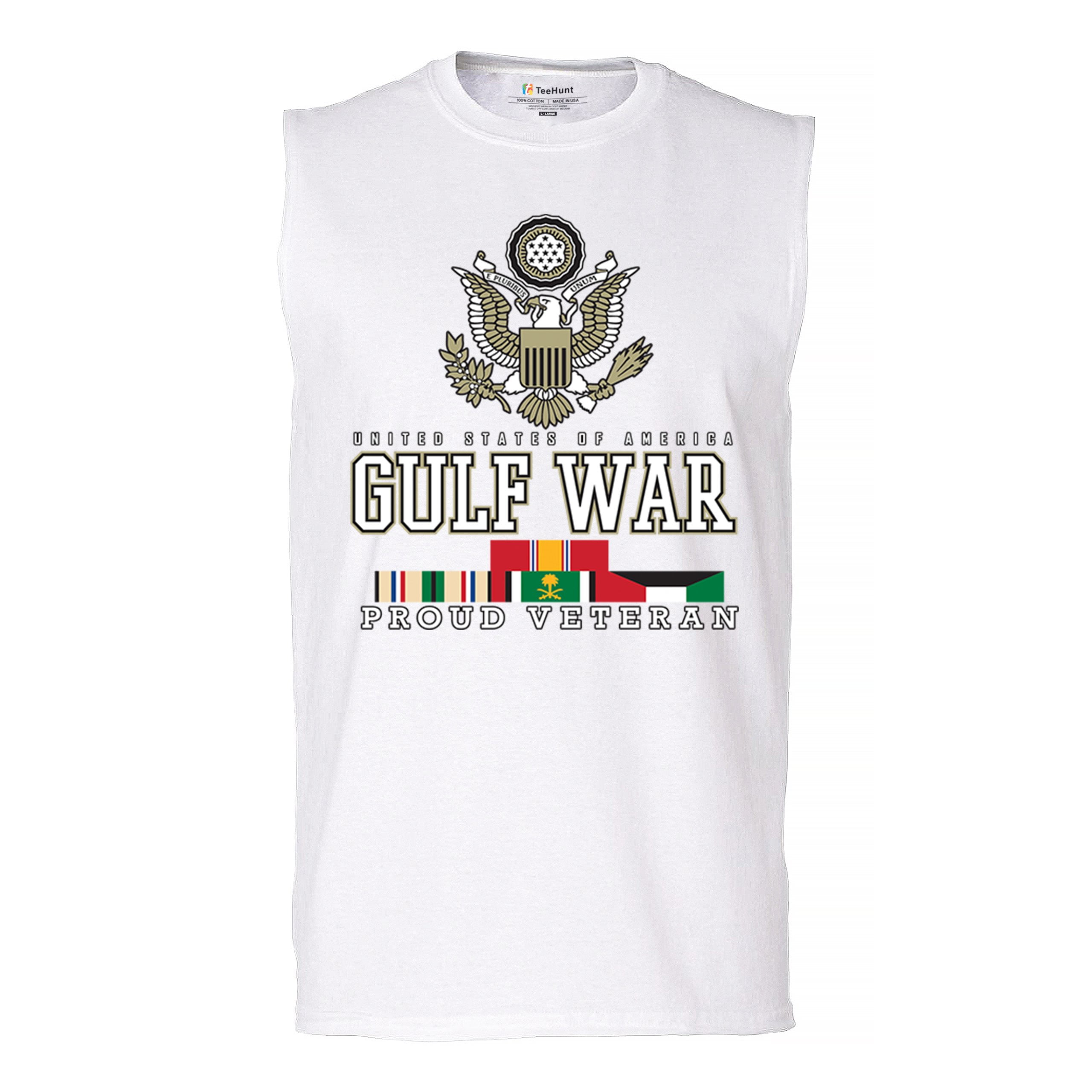 Gulf War Proud Veteran Muscle Shirt American Vet Army Desert Storm ...