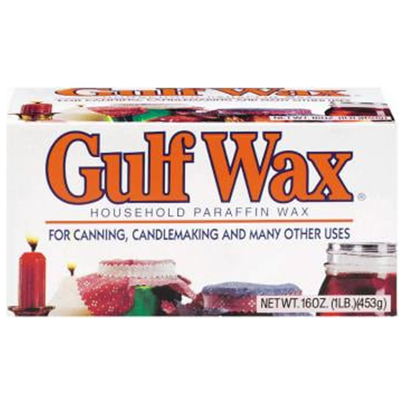 Gulf Wax Household Paraffin Wax 1-Lb. Block - Food Grade For Cooking ...