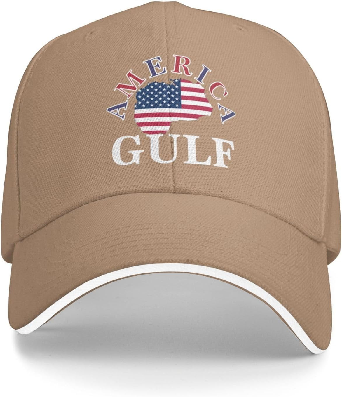 Gulf of America Baseball Cap Trucker Hat Funny Gulf of Mexico USA Flag ...