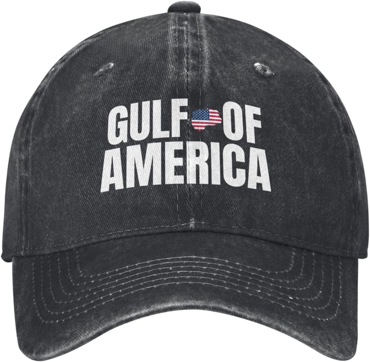Gulf of America Baseball Cap Trucker Hat Funny Gulf of Mexico USA Flag ...