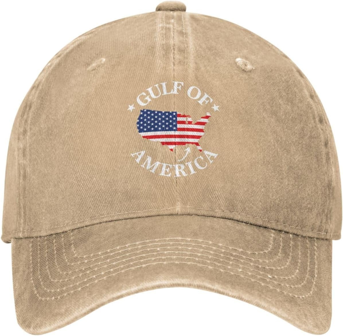 Gulf of America Baseball Cap Trucker Hat Funny Gulf of Mexico USA Flag ...