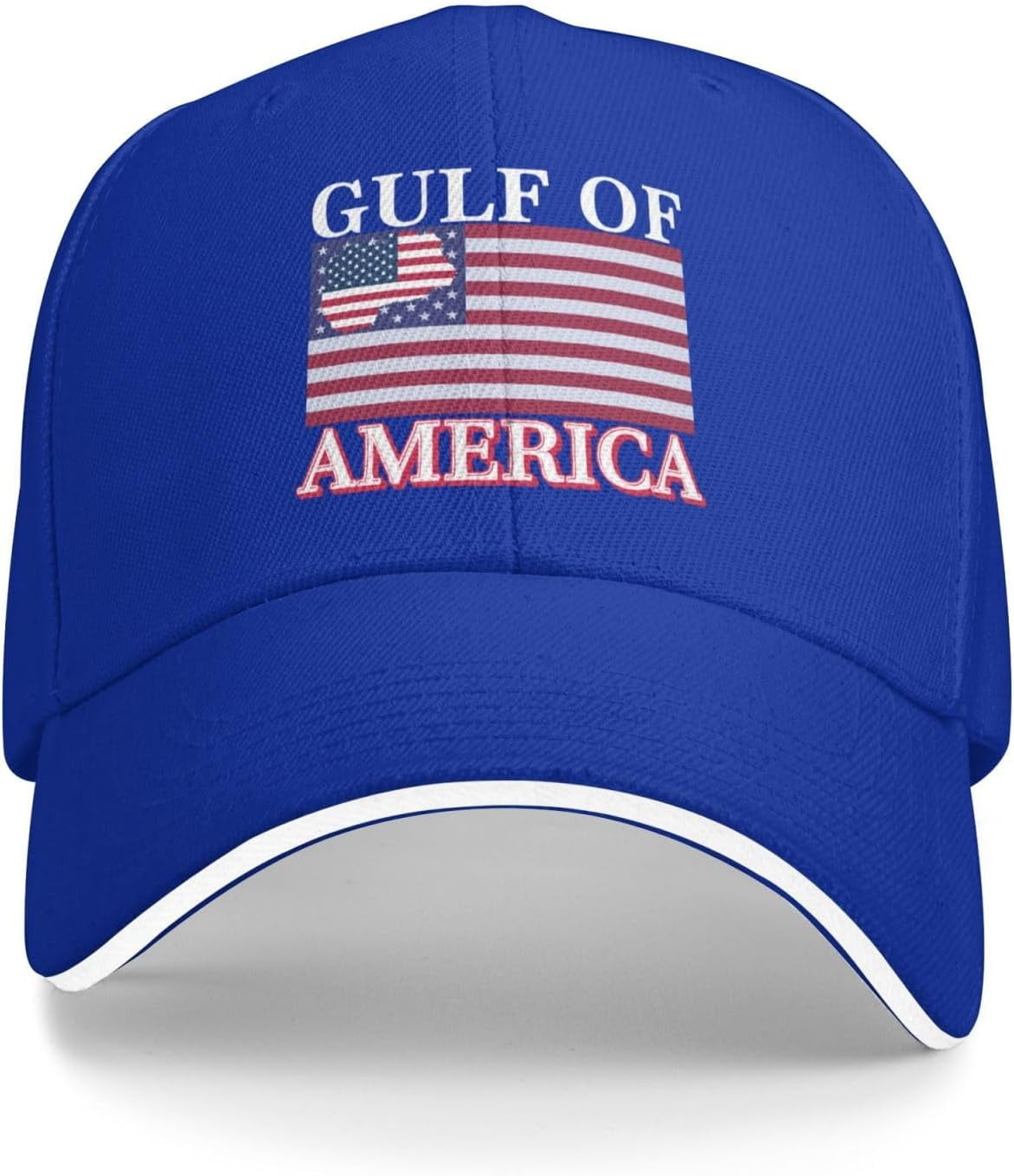 Gulf of America Hat Funny Gulf of Mexico USA Flag Map Hat July 4 Cap ...