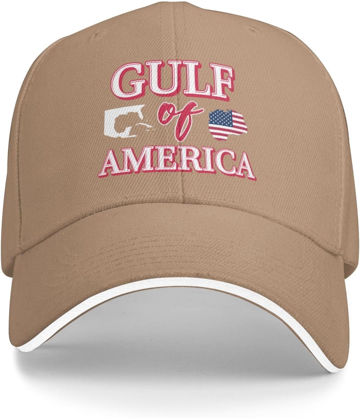 Gulf of America Hat Funny Gulf of Mexico USA Flag Map Hat July 4 Cap ...
