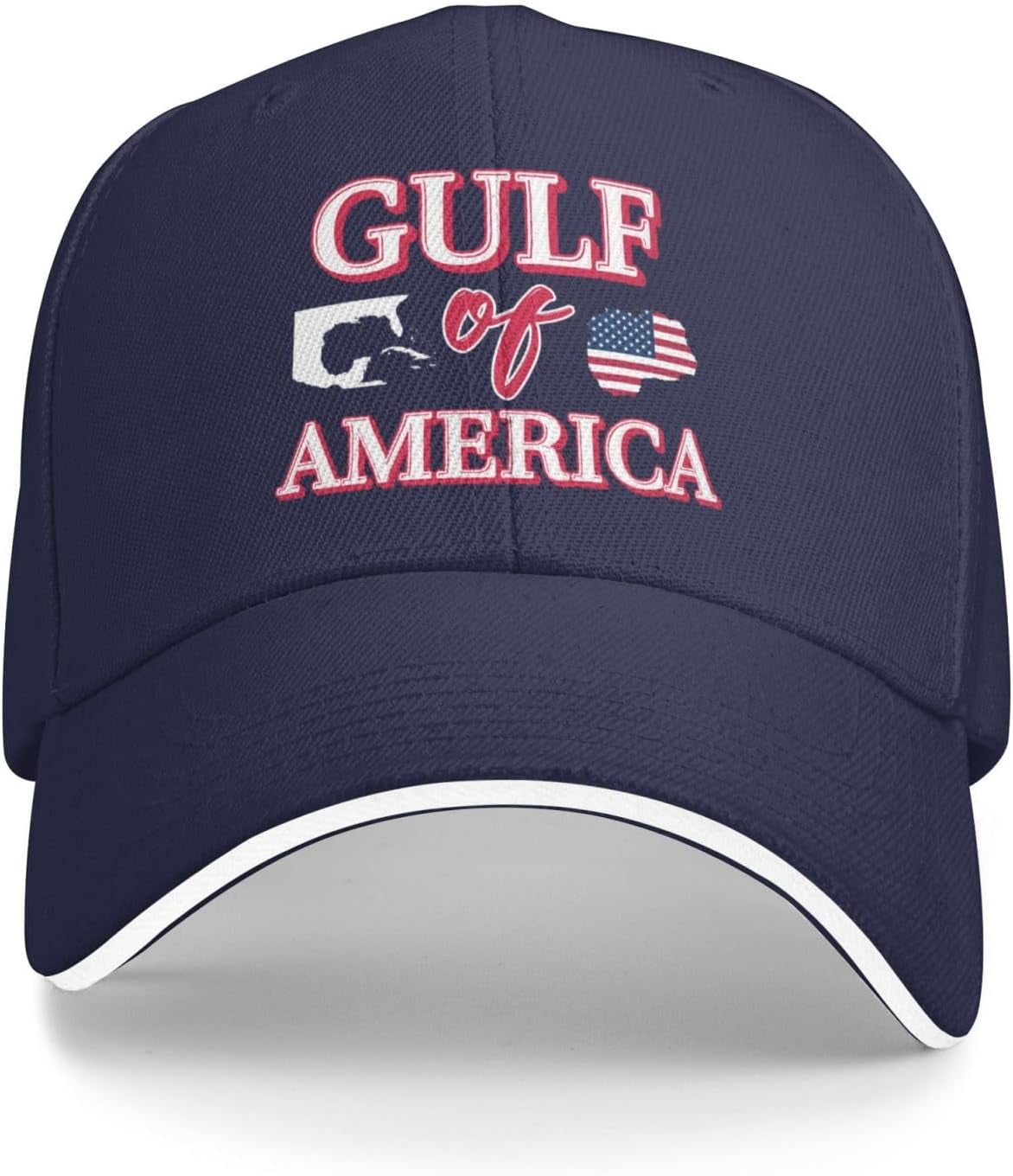 Gulf of America Hat Funny Gulf of Mexico USA Flag Map Hat July Cap for ...