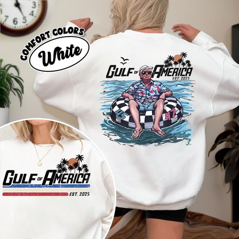 Gulf of America Shirt, Trump Chillin' at the Gulf of America Shirt ...