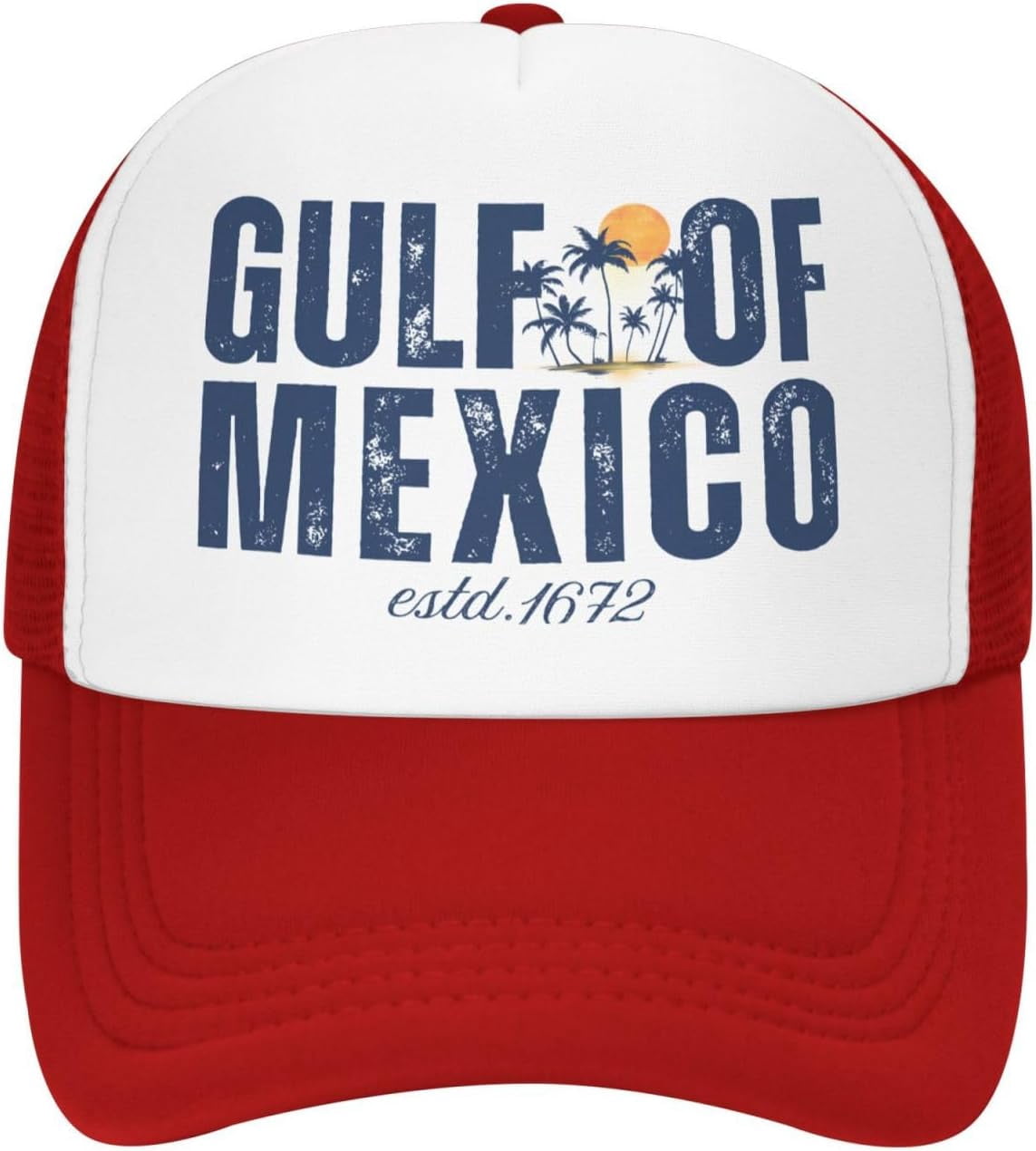 Gulf of Gulf of Mexico 1672 Mesh Trucker Hat Caps - Walmart.com