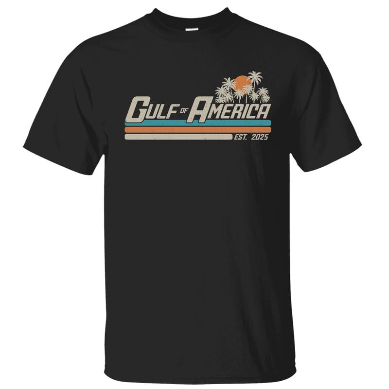 Gulf of Mexico 2025 Commemorative Tee - Patriotic Gulf Coast design for ...