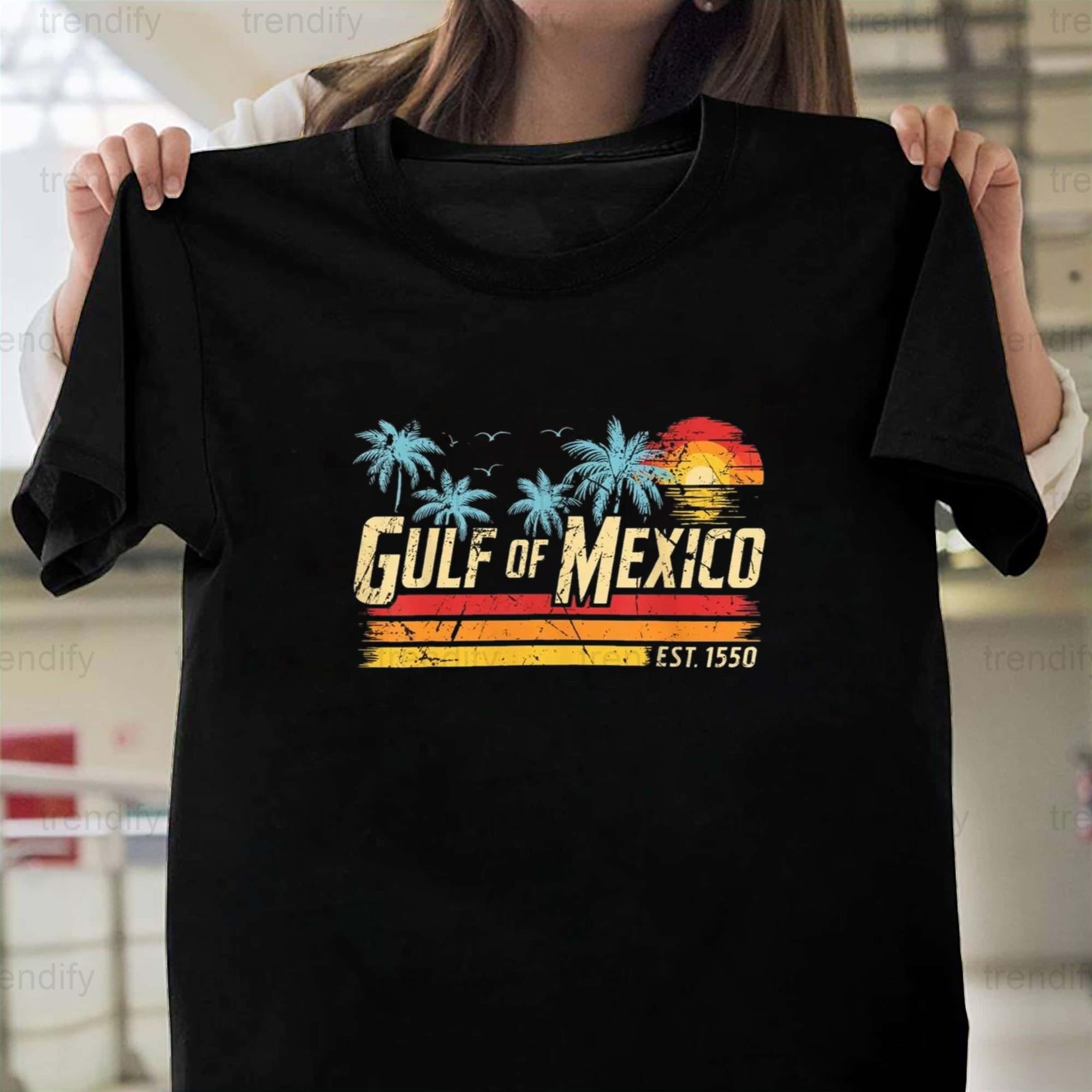 Gulf of Mexico EST 1550, A Classic Graphic for Palm Tree Lovers,, H3934 T-Shirt, for Men and ...