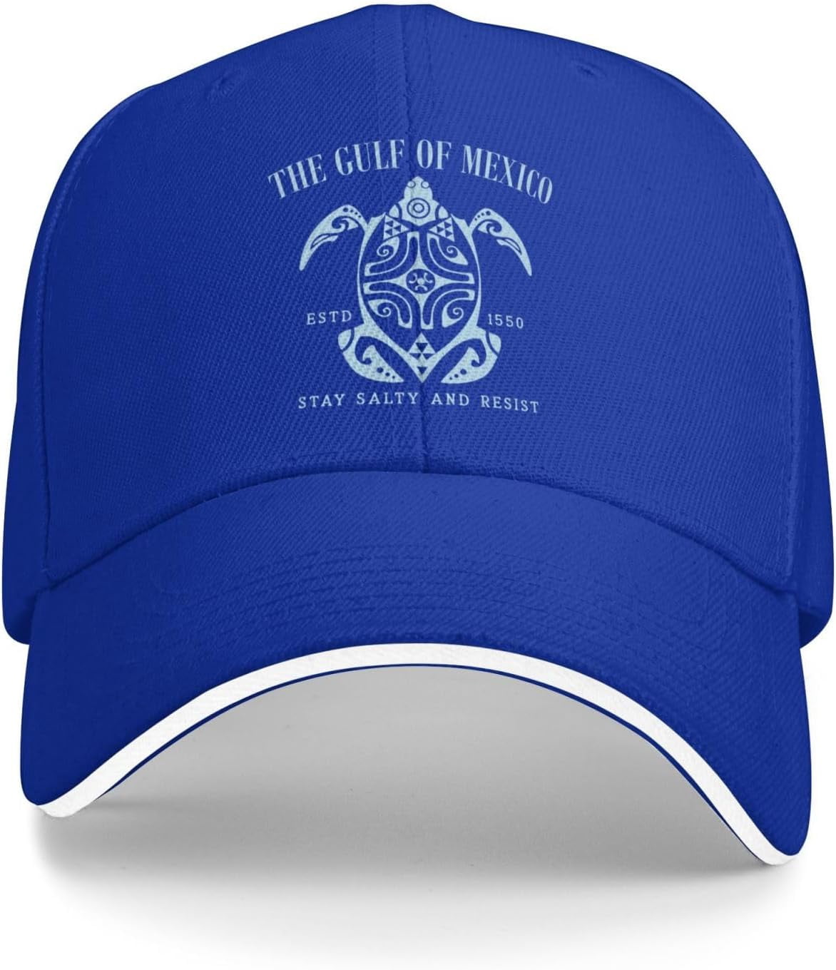 Gulf of Mexico Est 1550 Hat Vintage Turtle Palm Trees Summer Cap for ...