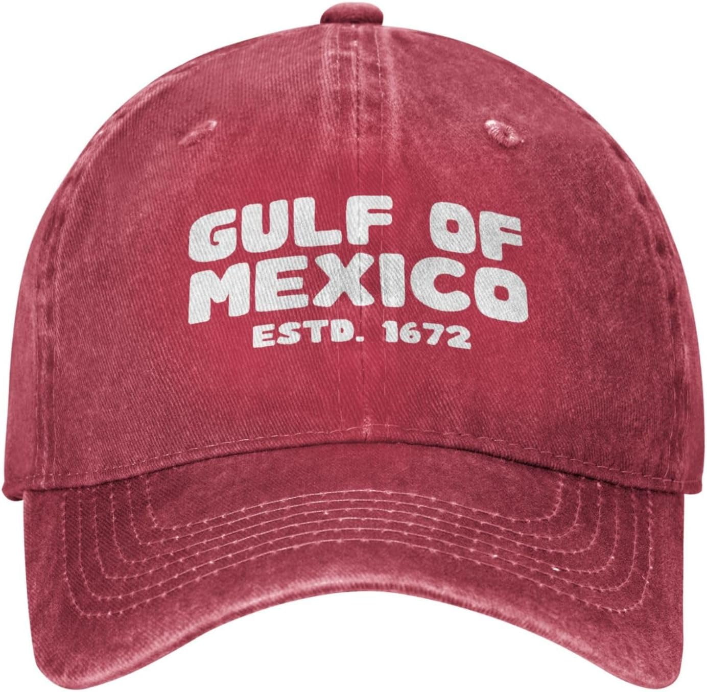 Gulf of Mexico Forever Hat for Men Red Women Funny Dirty Trucker Caps ...