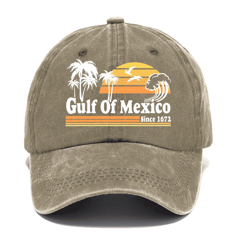 Gulf of Mexico Hat Gulf of Mexico Since 1672 Caps Golfo De Mexico Forever Baseball Hats ...
