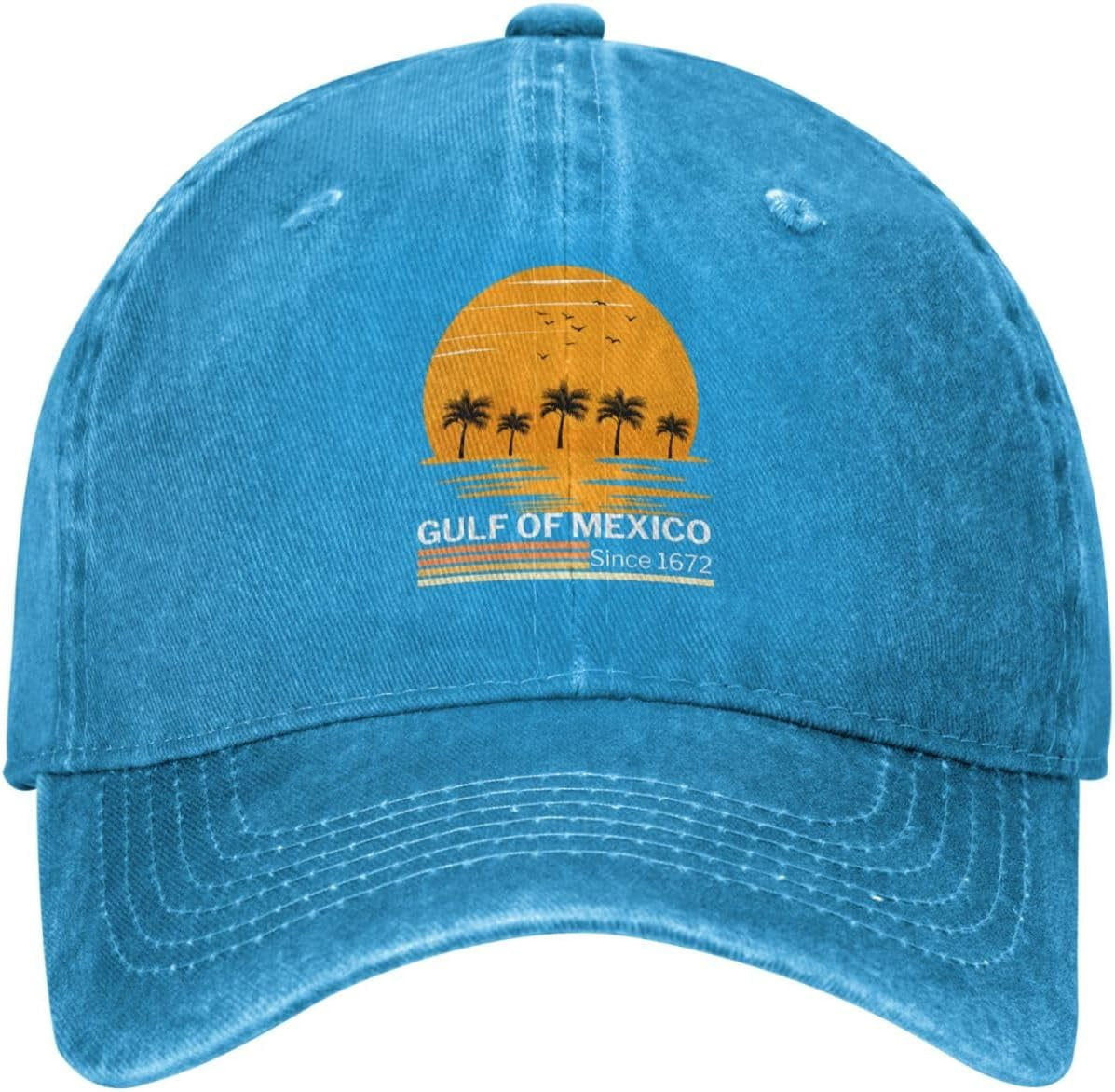 Gulf of Mexico Hat Since 1672 Mexican Flag Mexico Hat Men Women Trucker ...