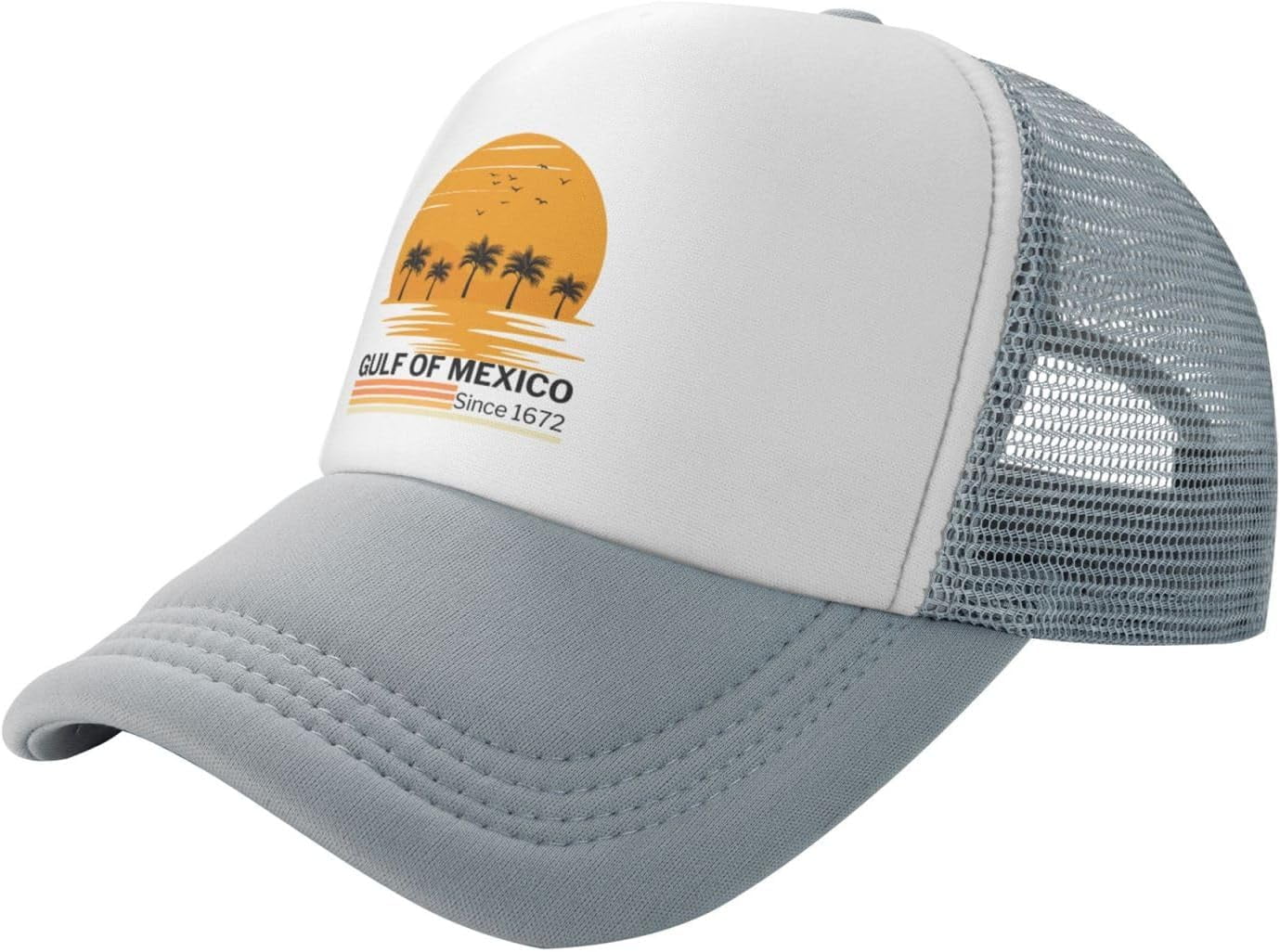 Gulf of Mexico Hat Since 1672 Mexican Flag Mexico Mesh Hat Men Women ...