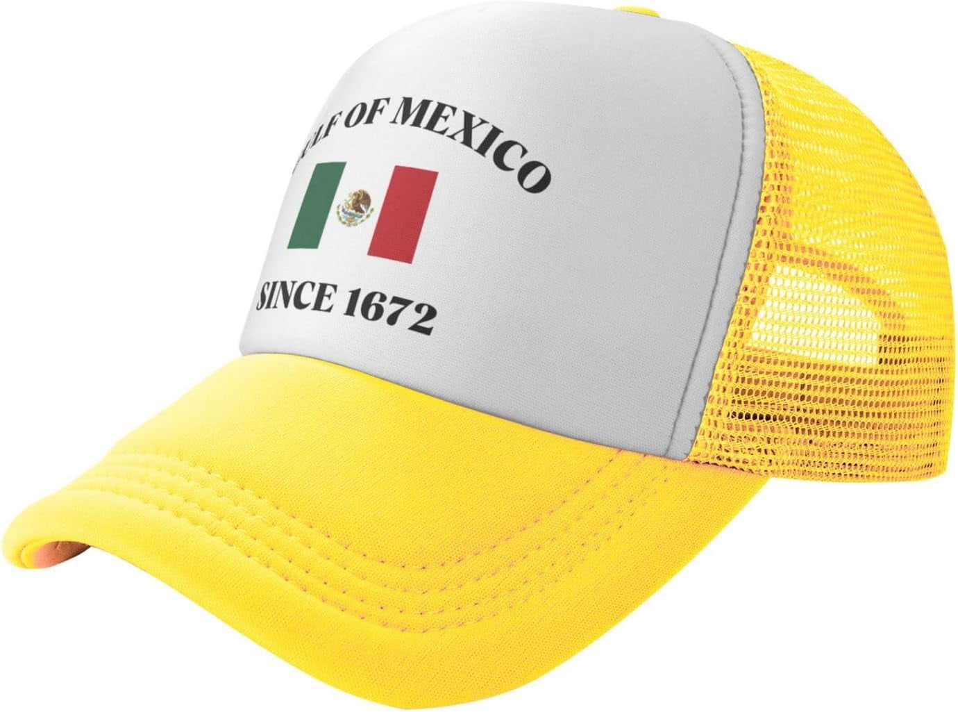 Gulf of Mexico Hat Since 1672 Mexican Flag Mexico Mesh Hat Men Women ...