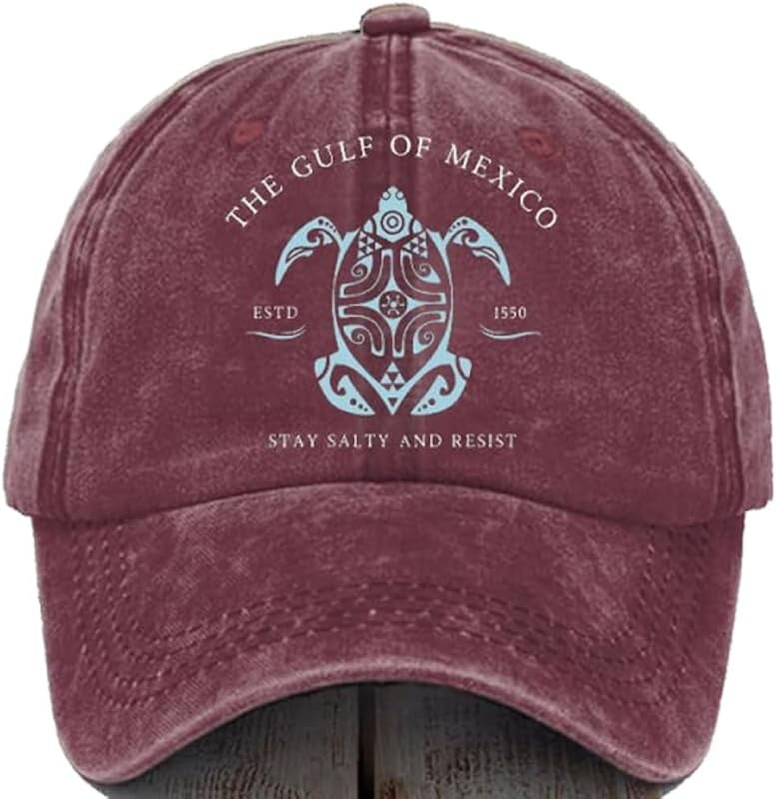 Gulf of Mexico Printed Baseball Cap, Gulf of Mexico Baseball Hats, Stay ...