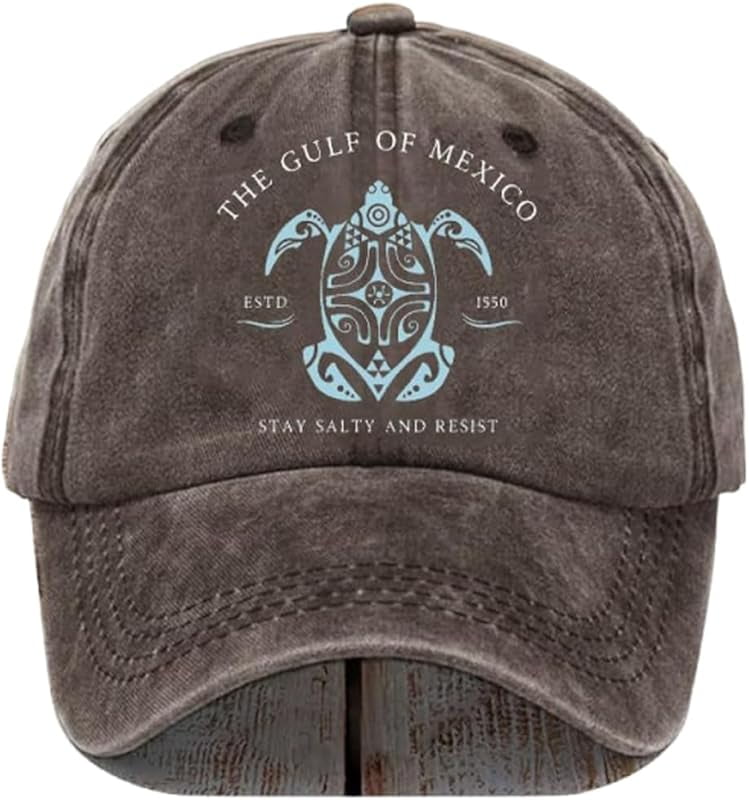 Gulf of Mexico Printed Baseball Cap, Gulf of Mexico Baseball Hats, Stay ...