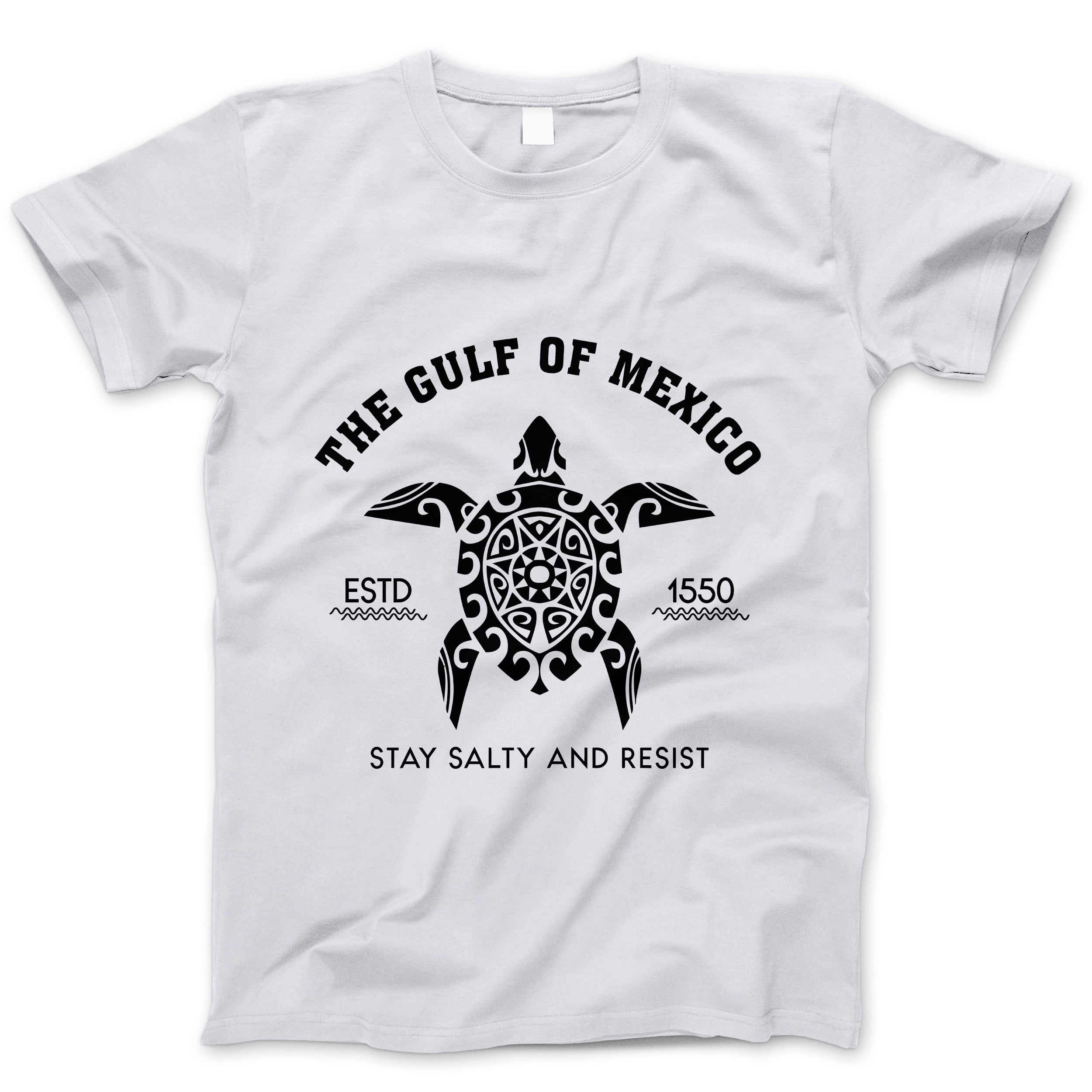 Gulf of Mexico Turtle T-Shirt – Tribal Sea Turtle Graphic Tee, Retro ...
