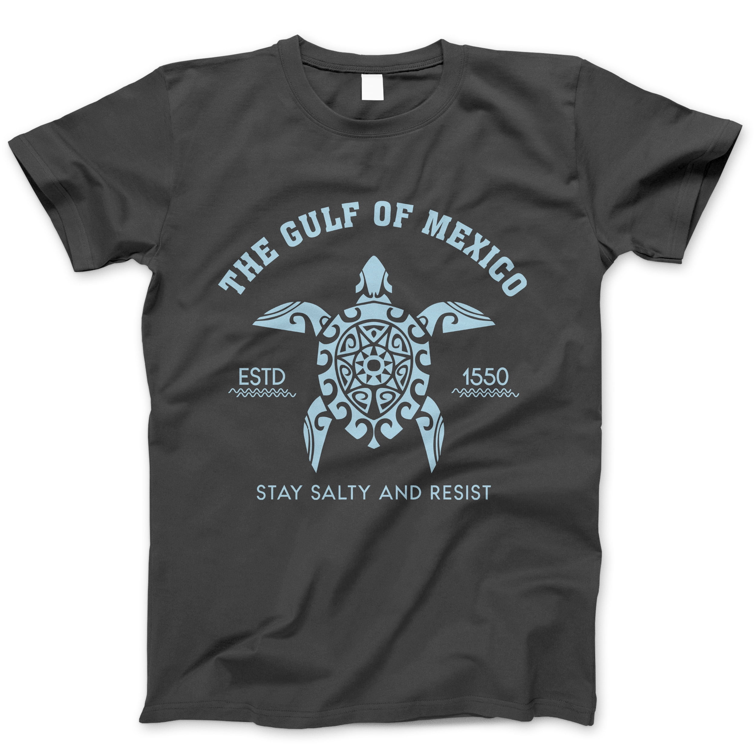 Gulf of Mexico Turtle T-Shirt – Tribal Sea Turtle Graphic Tee, Retro ...