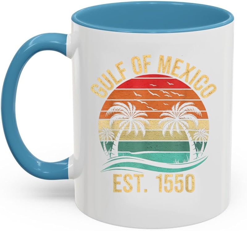 Gulf of USA America Since 2025 Retro Vintage Beach Coffee Mug Ceramic ...