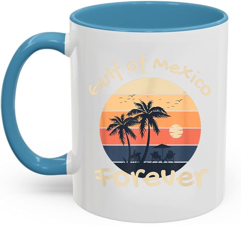 Gulf of USA America Since 2025 Retro Vintage Beach Coffee Mug Ceramic ...