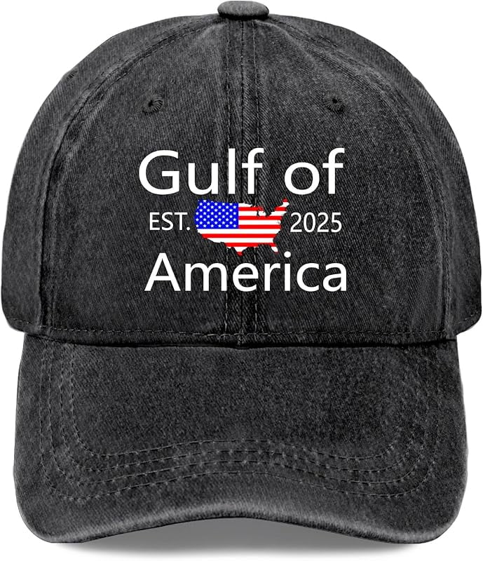 Gulfs of US America Gulfs of Mexico Map July 4 hat for Men Vintage ...