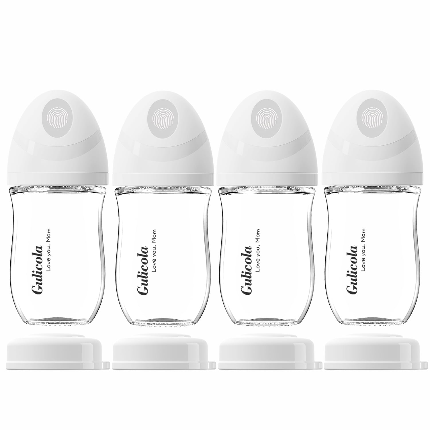 Free Shipping! GULICOLA Natural Glass Baby Bottle 4 Pack 5 oz, Newborn ...