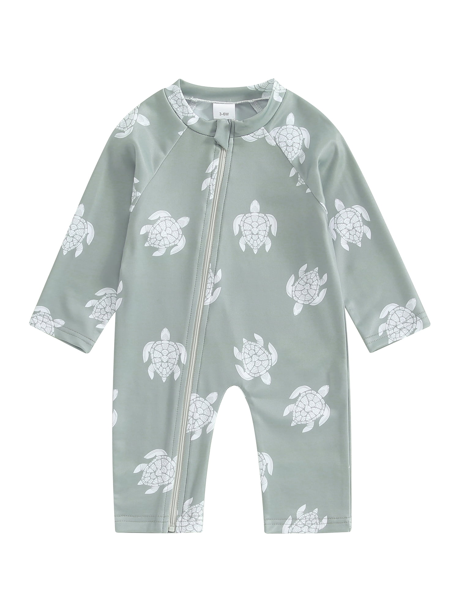 GuliriFei Kids Boys Summer One Piece Swimwear Casual Turtle Print ...