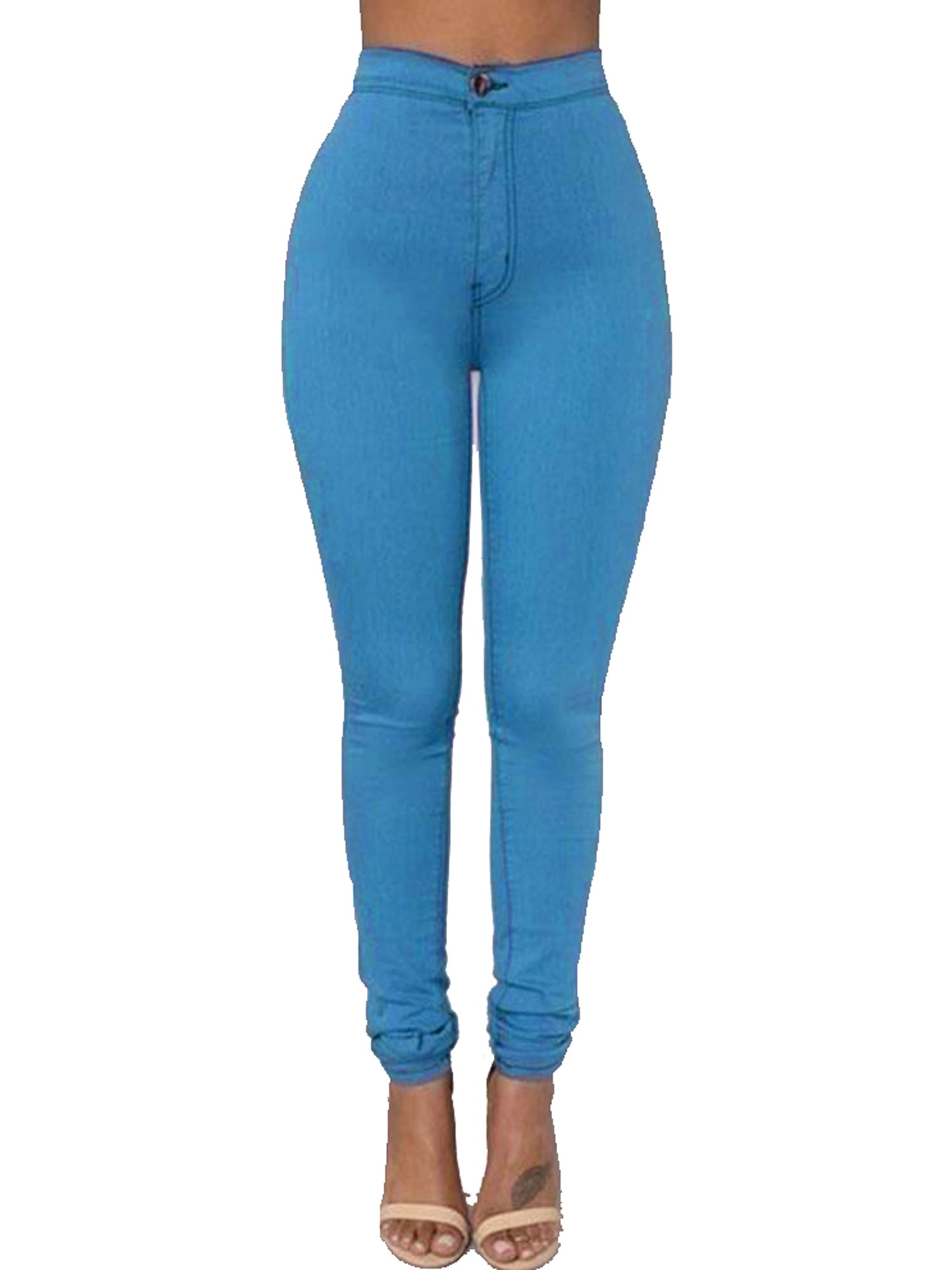 GuliriFei Woman Pencil Stretch Casual Look Denim Skinny Jeans Pants ...