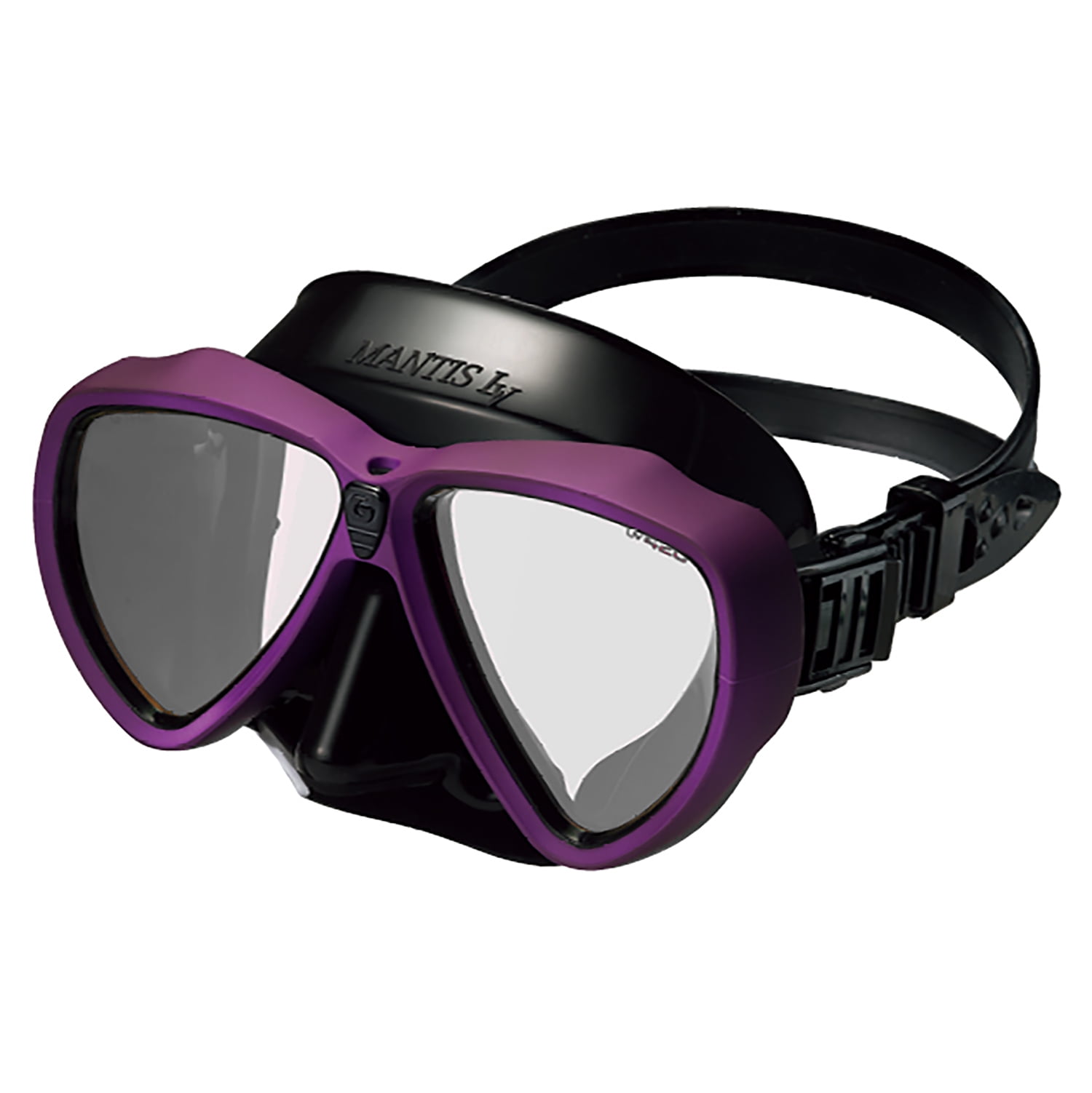Gull Mantis LV RX Nearsighted Black/Rubber Violet Dive Mask, -6.5 ...